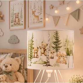 Dětská stolní lampa KIDS ROOM 1xE27/60W/230V pr. 18 cm zvířátka