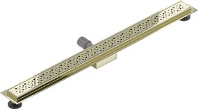Mexen Flat M12 nerezový sprchový žlab 90 cm, zlatá, 1521090-15