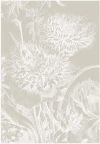 Tapeta Engraved Flowers