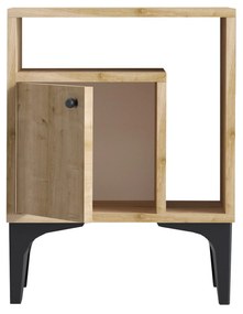 Noční stolek Nanike (Ořech + Černá). 1073490