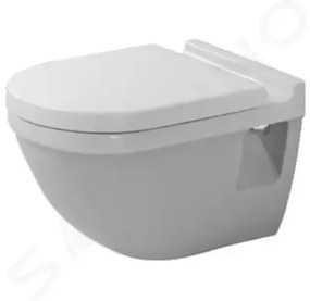 DURAVIT - Starck 3 Závěsné WC se sedátkem SoftClose, bílá (42000900A1)