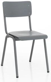 Šedé jídelní židle v sadě 2 ks Old School - Tomasucci