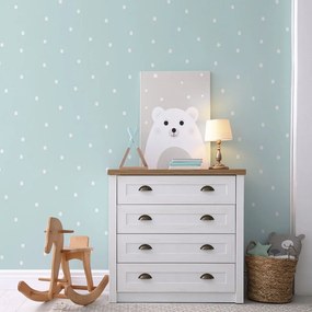 Růžová papírová tapeta s puntíky / skvrnami 460-2, Pippo, ICH Wallcoverings