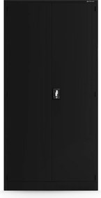 Dílenská skříň s perforovanými panely a zásuvkami, černá, 920x1850x500 mm: DAREK All Black
