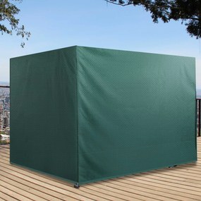 Outsunny Kryt na houpačku pro 3 osoby, Voděodolný zimní ochranný kryt pro zahradní houpačku, Větruodolný UV-odolný kryt pro zahradní nábytek, Houpací…