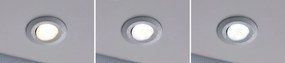 P 98199 LED vestavné svítidlo Calla 10ks sada IP65 kruhové 90mm 30° 10x5W 230V CCT matný chrom - PAULMANN