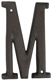Nástěnné kovové písmeno M - 13 cm