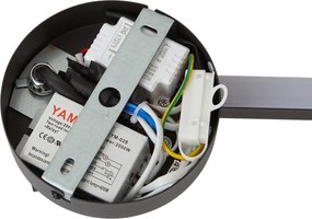 Moderní černé 4-světelné stropní bodové svítidlo GU10 50mm vč. podsvícení a 3-cestného vypínače - Back Up