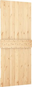 vidaXL Posuvné dveře s kováním 85 x 210 cm masivní borové dřevo [3203249]
