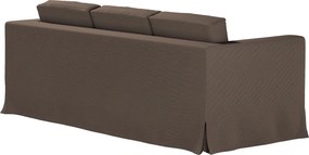 Potah na pohovku IKEA  Karlanda 3-místná nerozkládací, dlouhý barva hnědá látka pletený vzor