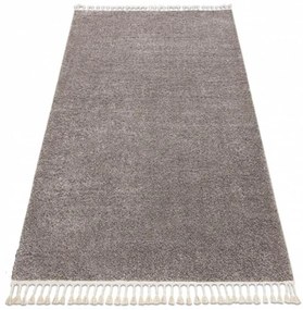 Kusový koberec Shaggy Berta hnědý 180x270cm