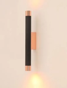 Designové nástěnné svítidlo Q měděná