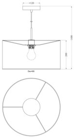 Globo 15185H - Lustr PACO 1xE27/60W/230V