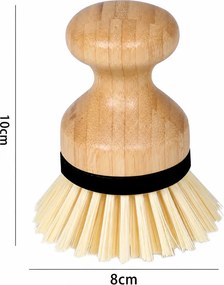 Kesper Kartáč na nádobí s dřevěnou rukojetí KESÍK