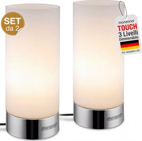 Monzana Stolní lampa Golau sada 2 ks bílá