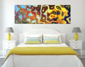 Obraz barevná abstrakce - 150x50 cm