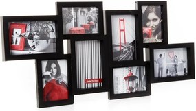 Rámeček pro 8 fotek, fotorámeček, rámeček na fotky  barva černá