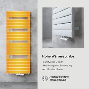 černý design koupelnový radiátor DOPORRO FH 120x60cm 703 W
