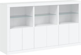 Příborník s LED osvětlením bílý 181,5 x 37 x 100 cm 3209149