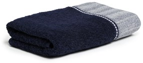 BROOKLYN ručník s bordurou 50 x 100 cm, modrý
