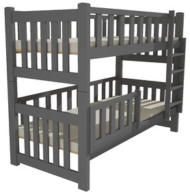Patrová postel PP 026 80 x 200 cm- šedá
