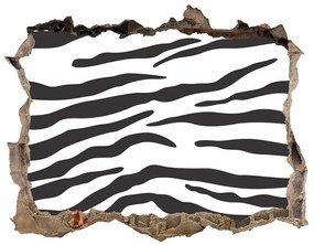 Wallmuralia Fotoobraz díra na stěnu nálepka Zebra pozadí 95x64 cm