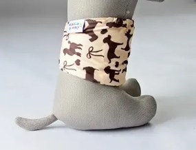 GaGa's Inkontinenční pás pro psy Hnědý pes L