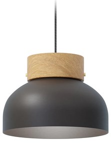 Robin 01469 závěsné svítidlo Reiko flat, matně černé, E27, ø21cm