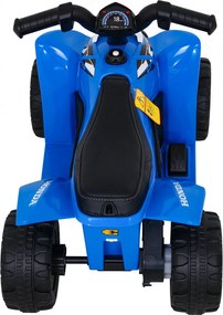 Ramiz Čtyřkolka Honda 250X TRX na baterie modrá + klakson + LED + ekokůže