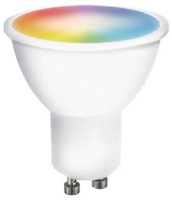 SMART WiFi LED žárovka RGB+CCT 5W GU10  - Solight - LED diodové žárovky > LED žárovky GU10