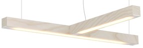 Závěsné světlo LED40 tvar T, více variant - TUNTO Model: přírodní ořech