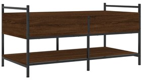 Konferenční stolek hnědý dub 99 x 50 x 50 cm kompozitní dřevo - Default Title