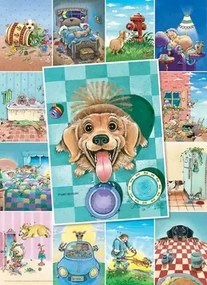 EUROGRAPHICS Puzzle Psí život XL / 500 dílků / 48,89 × 67,63 cm