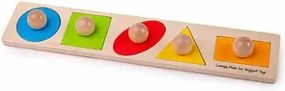 Bigjigs Baby Vkládací puzzle tvary / od 3 let