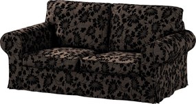 Potah na pohovku IKEA Ektorp 2-místná rozkládací NOVÝ MODEL 2012 barva hnědá látka pletený vzor, vzorované
