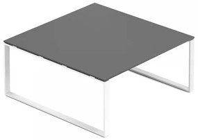 Jednací stůl Creator 160 x 160 cm, bílá podnož
