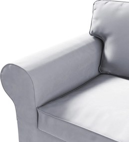 Potah na pohovku IKEA  Ektorp 2-místná, nerozkládací barva šedá látka lesklé, sametová