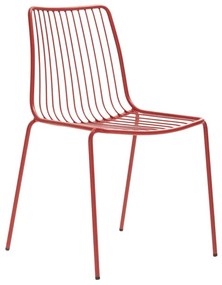 OnaDnes -20% Pedrali Červená kovová zahradní židle Nolita 3651