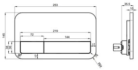 Villeroy & Boch 92249068 - Splachovací tlačítko VICONNECT bílá