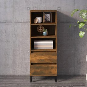 vidaXL Skříň highboard kouřový dub 40 x 36 x 110 cm kompozitní dřevo