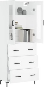 Skříň highboard bílá 69,5 x 34 x 180 cm kompozitní dřevo 3198401