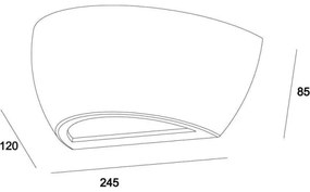 Deko-Light 341179 - Nástěnné svítidlo NETITO 1xE14/25W/230V beton