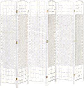 HOMCOM 6-panelový rozdělovací paravan, skládací obraz, 242,5x170,6 cm, papírová vlákna a rámeček z topolového dřeva, elegantní dekorace do ložnice a o
