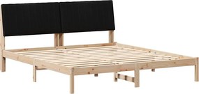 Rám postele s čelo Hnědá 180 x 200 cm Masivní borové dřevo 3394405