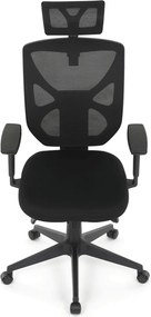 Ergonomická kancelářská židle EVRON - černá síťovina
