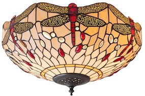 Endon 70723 - Stropní svítidlo Tiffany DRAGONFLY 2xE27/60W/230V pr. 41 cm