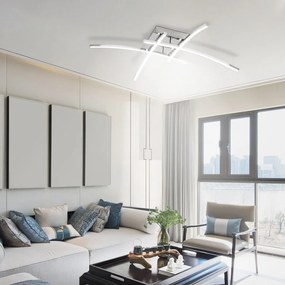 Rabalux Chromové stropní LED svítidlo Alexis 665mm 24W 2503