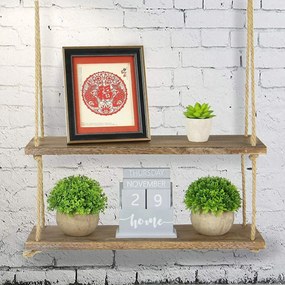 Tutumi Tutumi, nástěnná polička 50x15 cm 322121, borové dřevo, HOM-06808