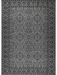 Kusový koberec Level 20595 stříbrno-černý