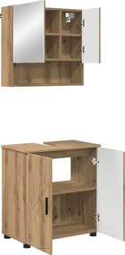 Sada koupelnového nábytku 2 ks Artisanový dub 61 x 35 x 64 cm 3392942